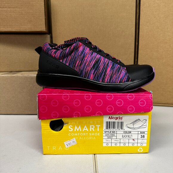 Traq by Alegria | Shoes | Alegria Traq Quest Sneaker Black Multi Size ...